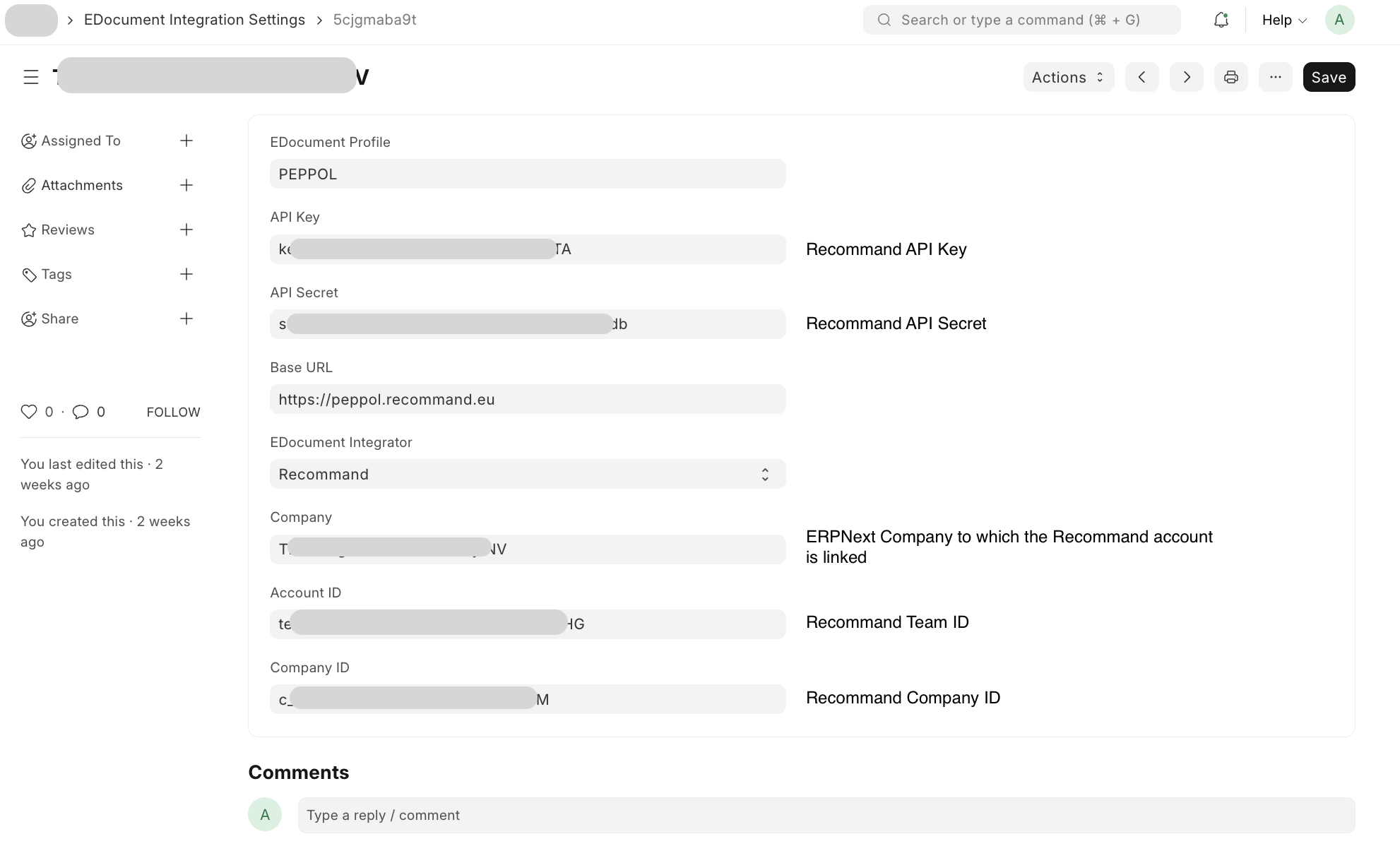 EDocument Integration (Peppol E-Invoicing Integration) | Frappe Cloud ...