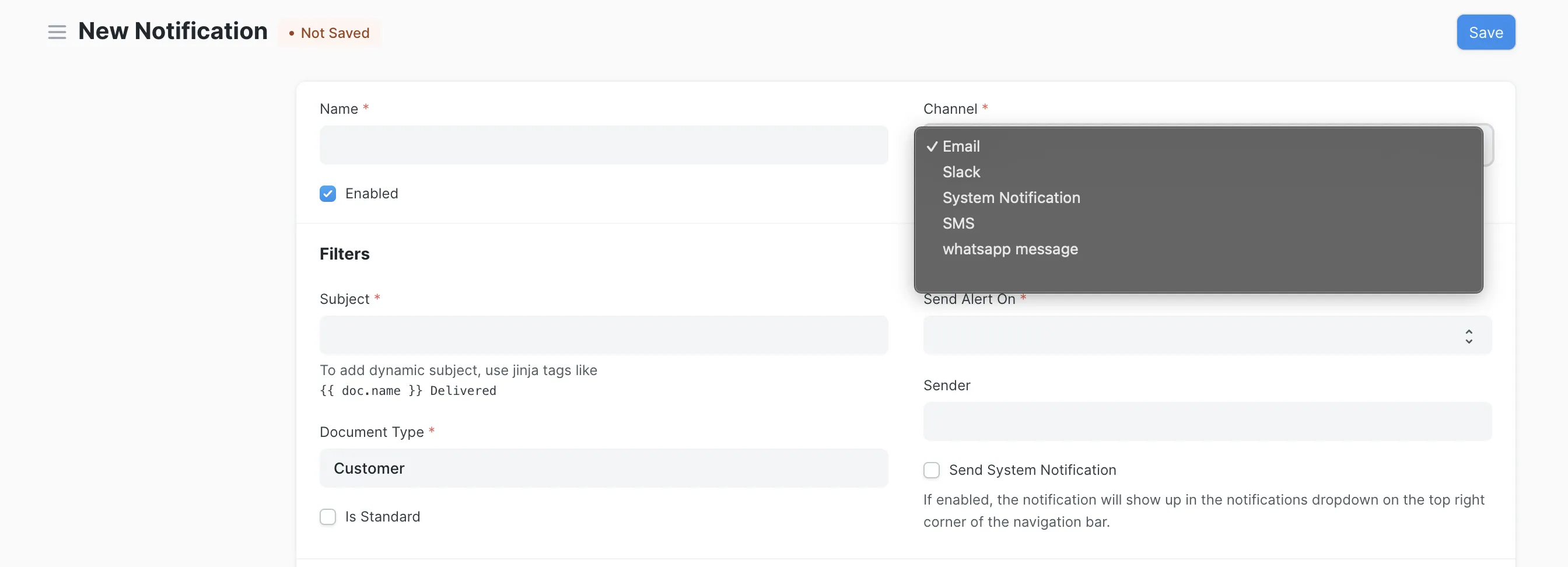 Whatsapp app notification using UltraMsg | Frappe Cloud Marketplace