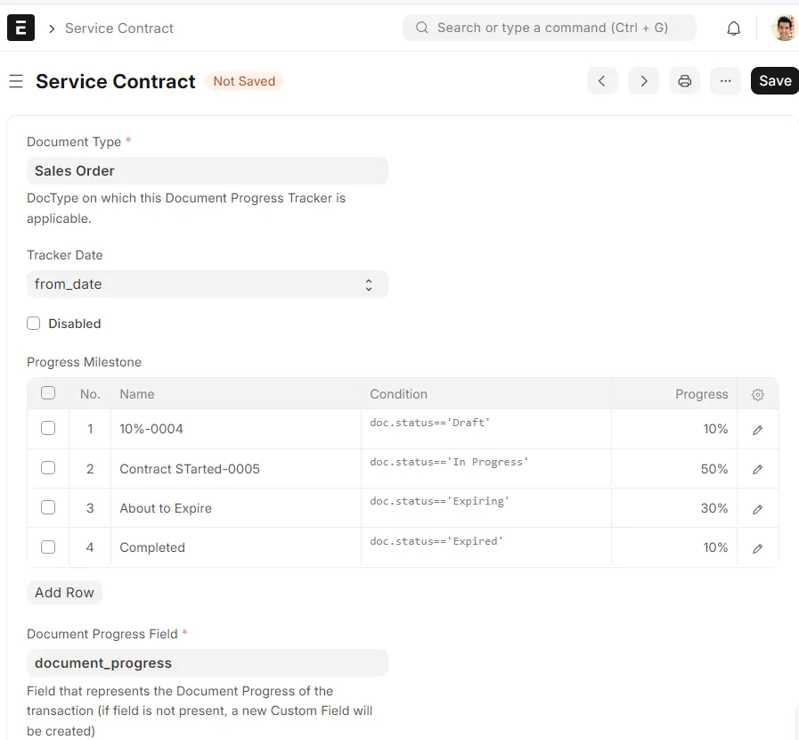 Document Progress Tracker | Frappe Cloud Marketplace