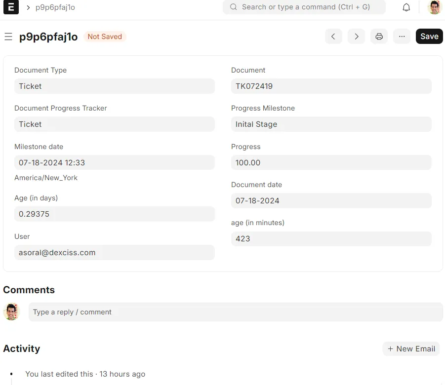 Document Progress Tracker | Frappe Cloud Marketplace