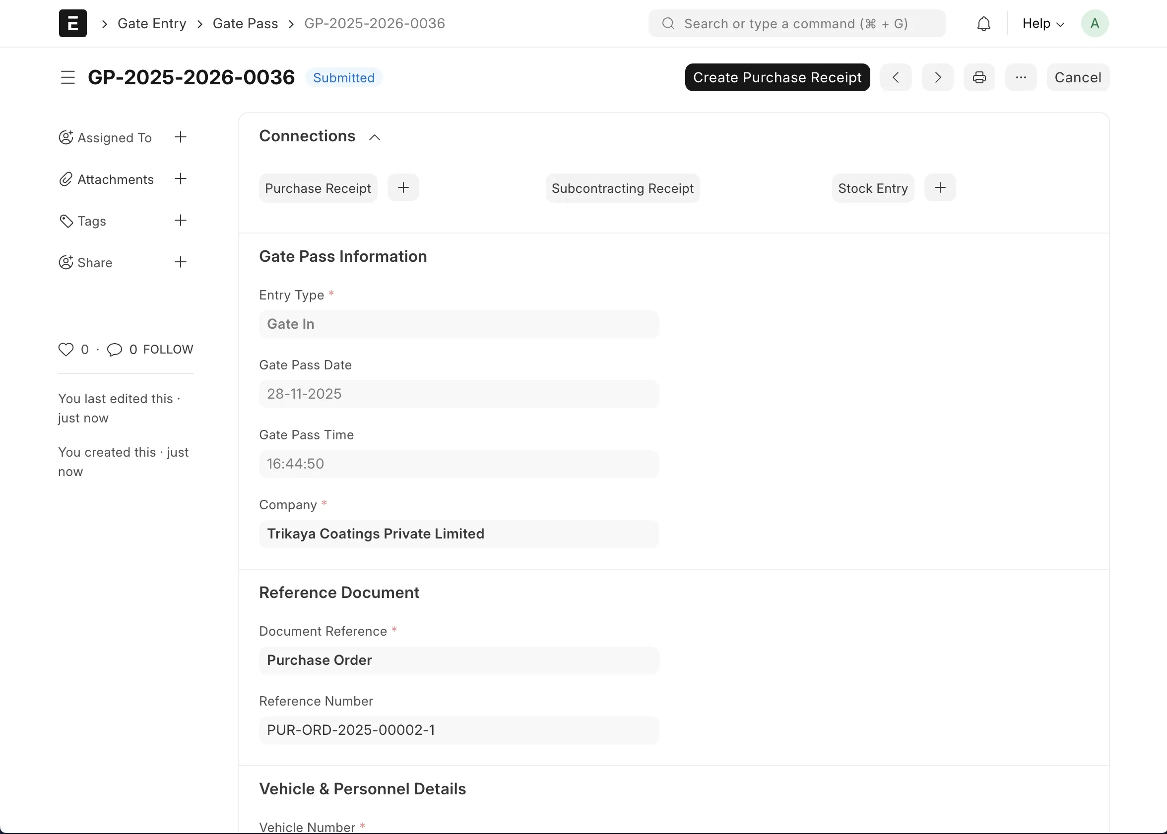 Gate Entry | Frappe Cloud Marketplace