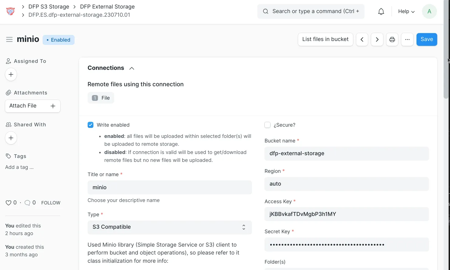 DFP S3 External Storage | Frappe Cloud Marketplace