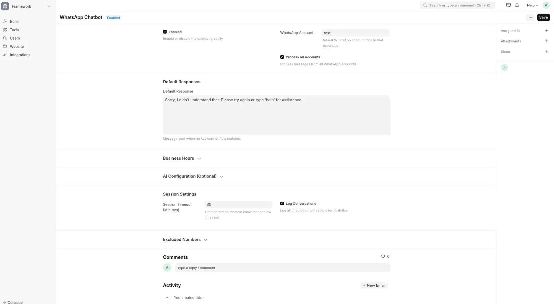 Frappe WhatsApp Chatbot | Frappe Cloud Marketplace