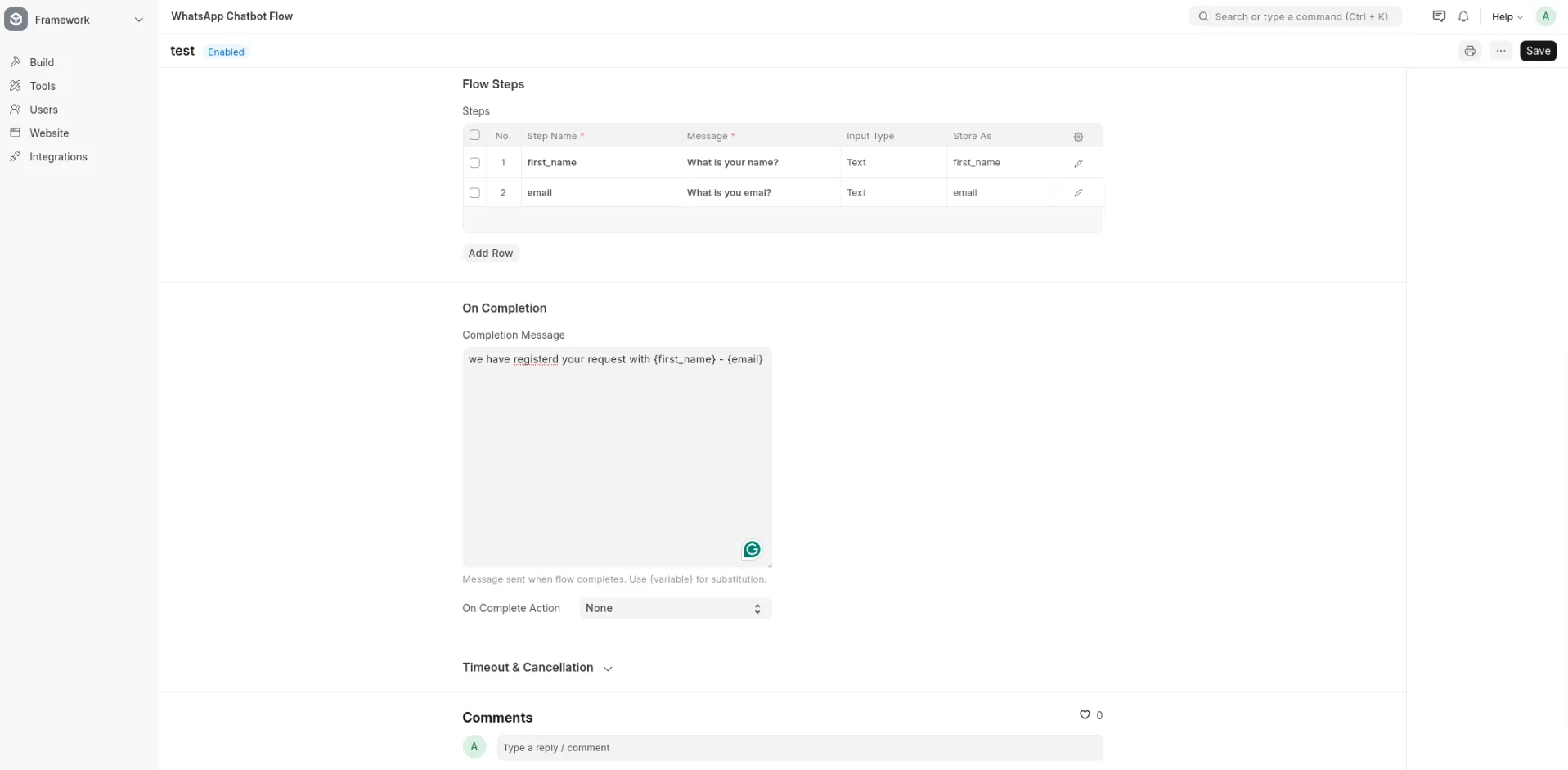 Frappe WhatsApp Chatbot | Frappe Cloud Marketplace